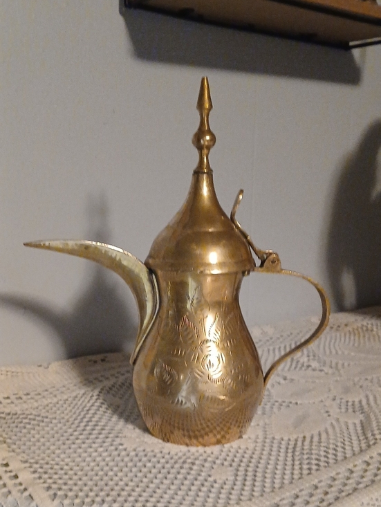 Dining | Large Antique Brass Arabic Dallah Coffee Pot | Poshmark